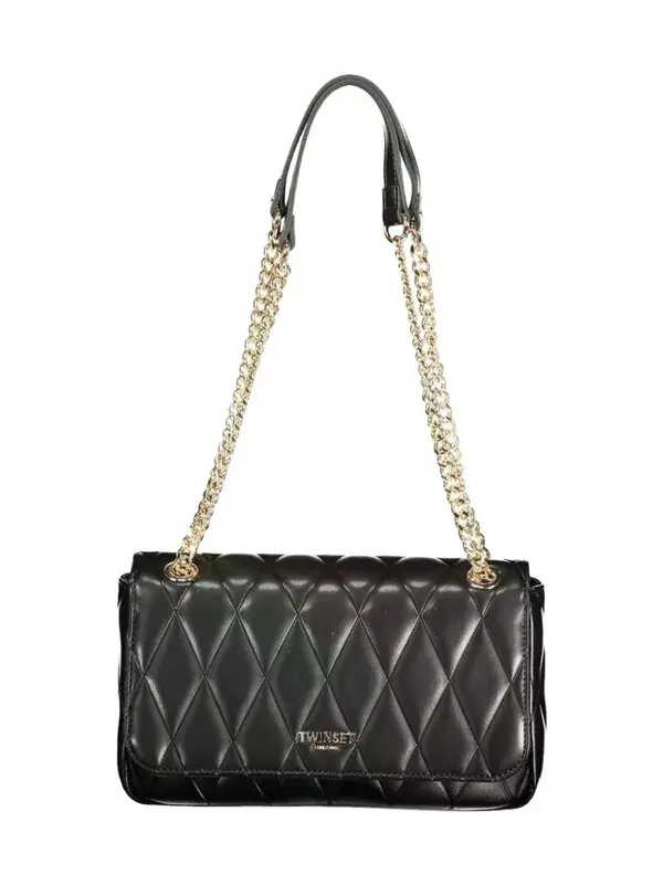 TWINSET Diamond-quilted Shoulder Bag - Black