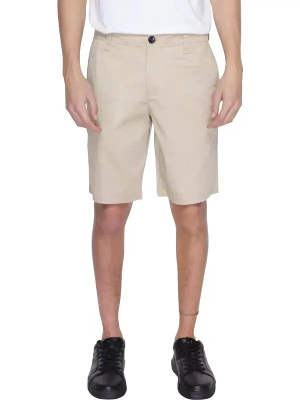 Armani Exchange Logo-detail Chino Shorts - Neutrals