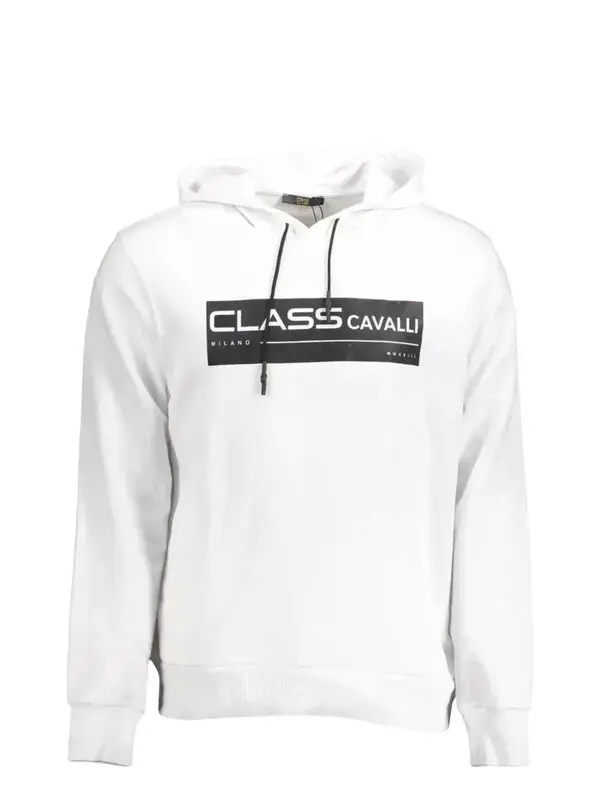 Roberto Cavalli Logo-print Hoodie - White