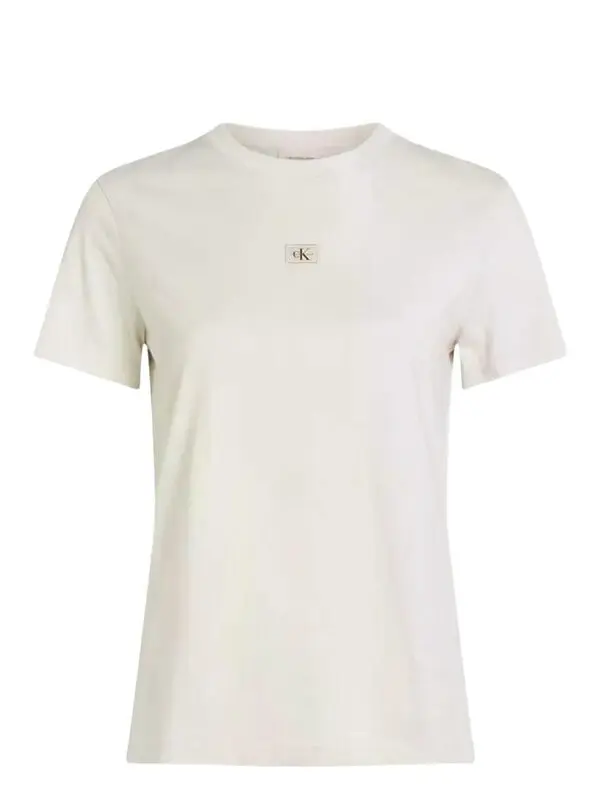 Calvin Klein Logo-patch T-shirt - Neutrals