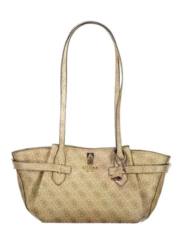 Guess Logo Shoulder Bag - Neutrals