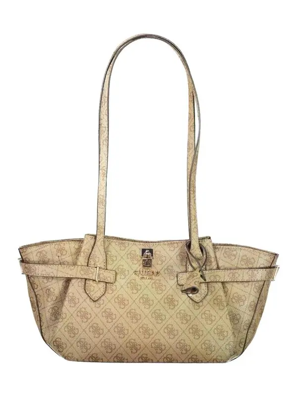 Guess Logo Shoulder Bag - Neutrals
