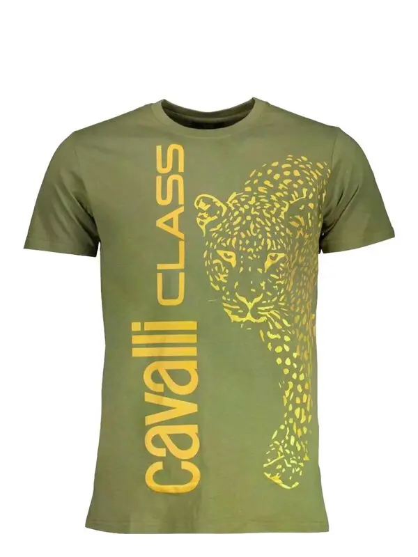 Roberto Cavalli Leopard-print T-shirt - Green