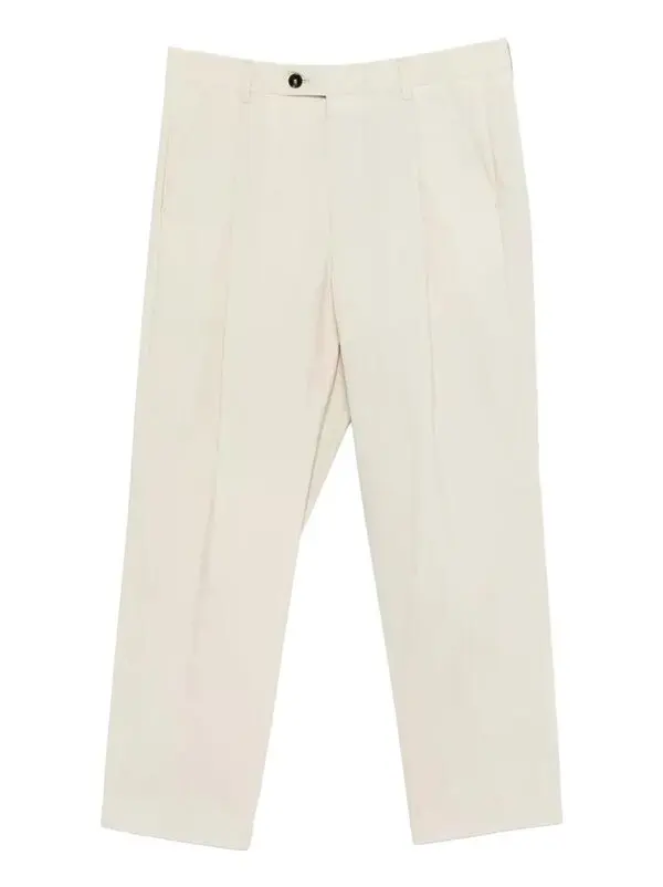 BE ABLE Pressed-crease Trousers - Neutrals