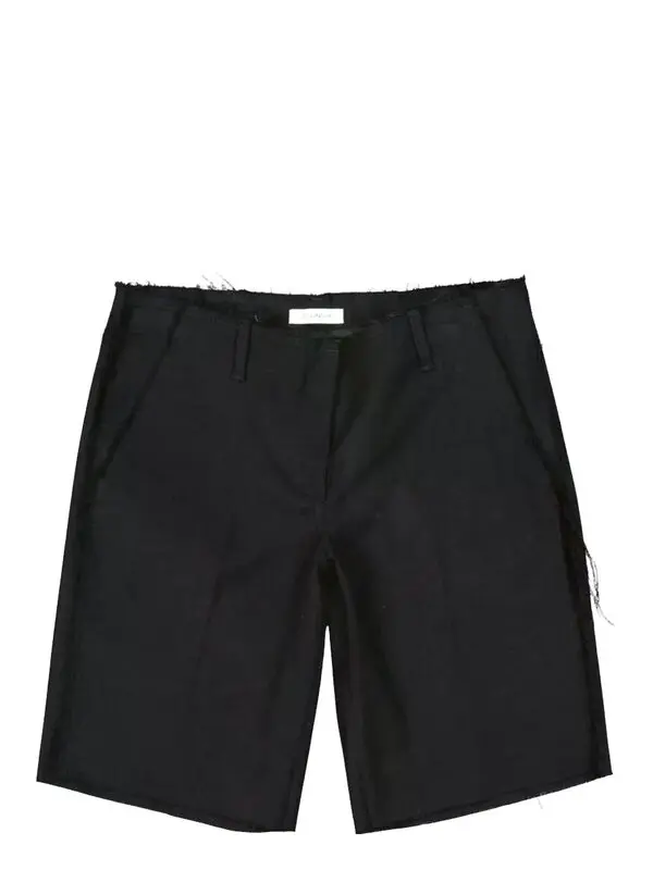 DONDUP Frayed-edge Shorts - Black