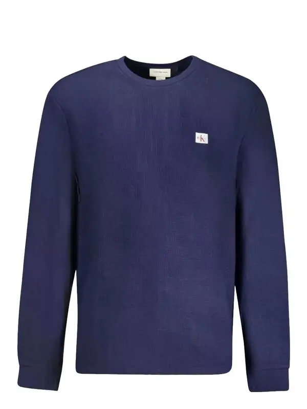 Calvin Klein Logo-patch Sweater - Blue