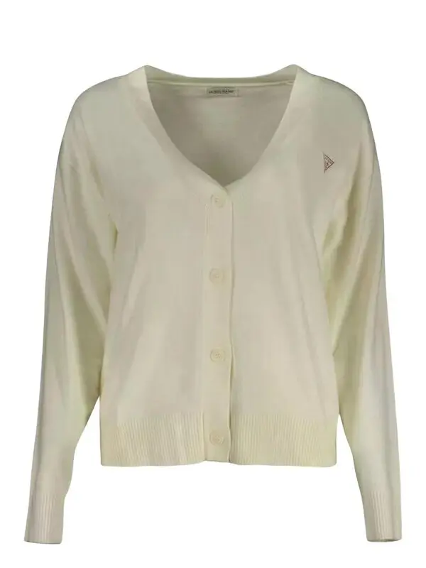 Guess V-neck Button-up Cardigan - Neutrals