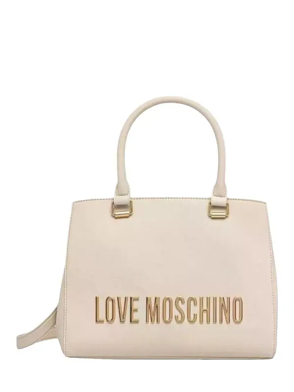 Moschino Logo-lettering Tote Bag - Neutrals