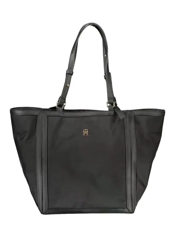 Tommy Hilfiger Leather-trim Tote Bag - Black