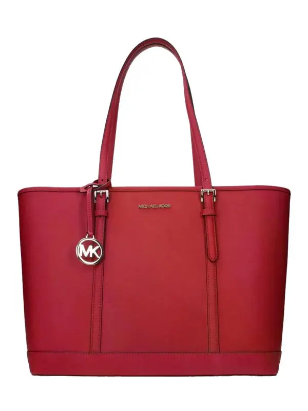 Michael Kors Leather Tote Bag - Red