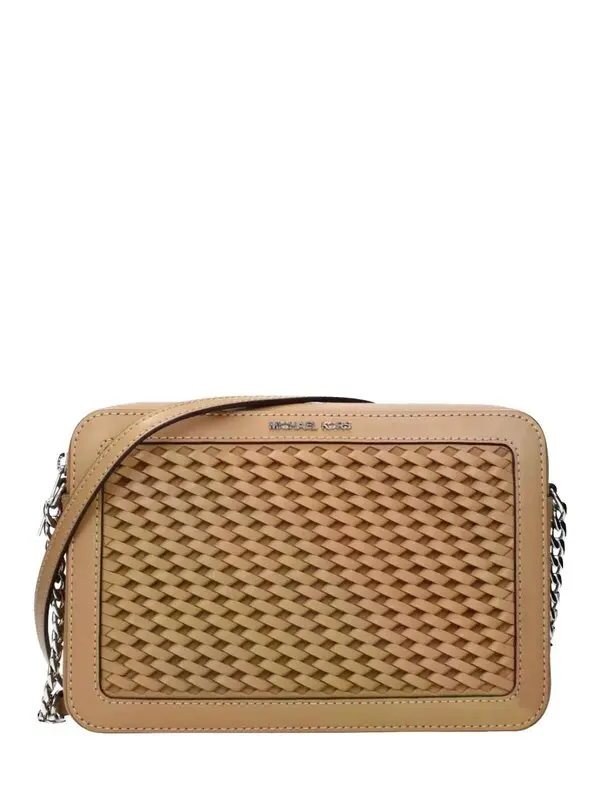 Michael Kors Jet Set Leather Crossbody Bag - Neutrals