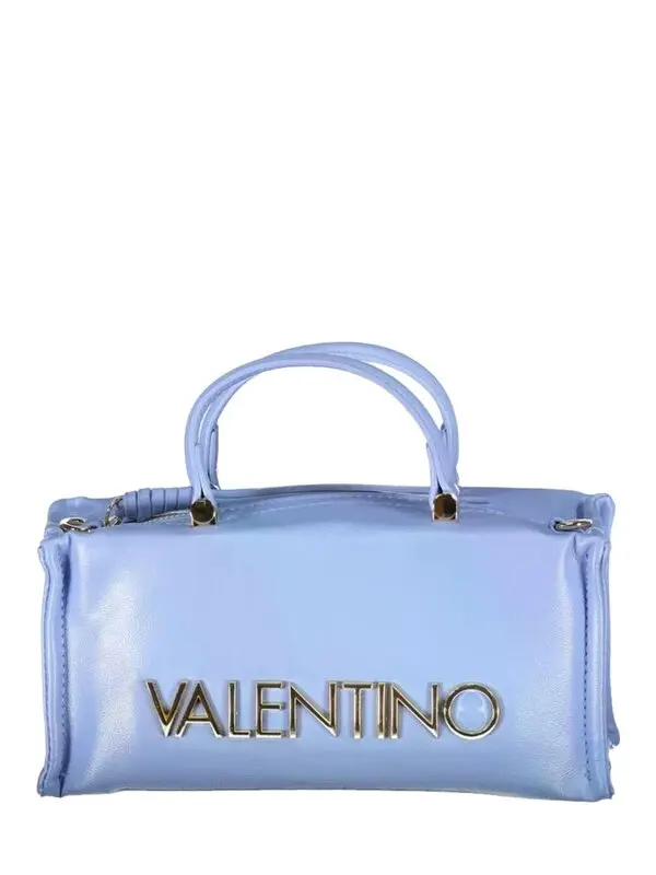 MARIO VALENTINO Logo-lettering Boxy Tote Bag - Blue