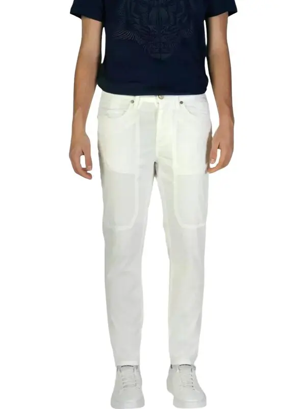 JECKERSON Logo-patch Pocket Trousers - White