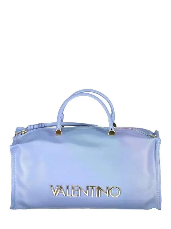 MARIO VALENTINO Logo-lettering Tote - Blue
