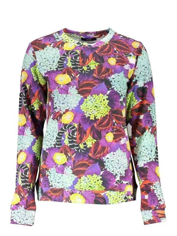 Roberto Cavalli Floral-print Sweater - Purple