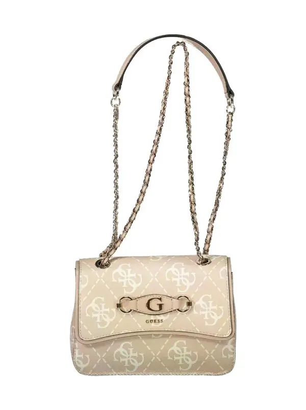 Guess Logo-plaque Shoulder Bag - Neutrals