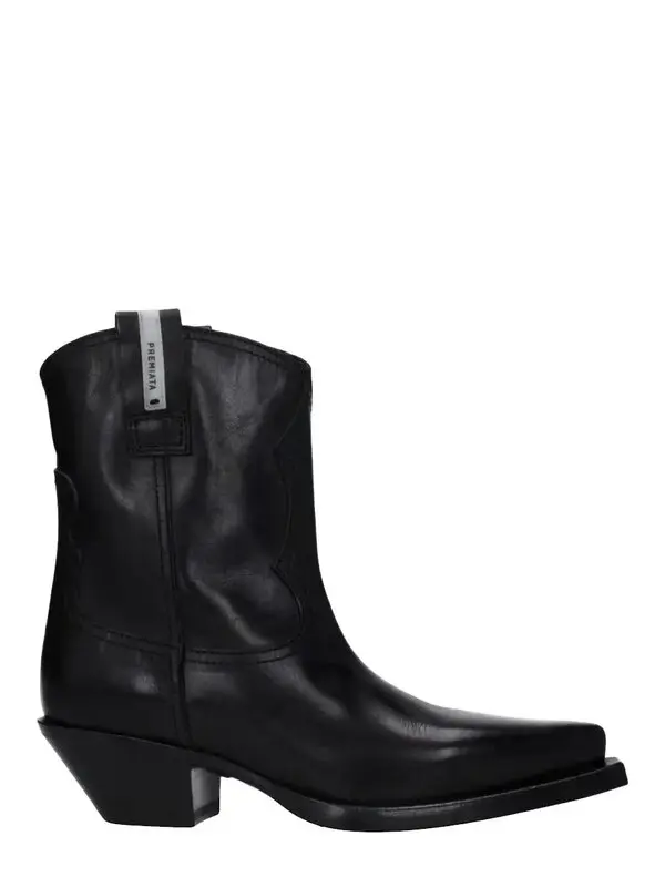 Premiata Leather Ankle Boots - Black