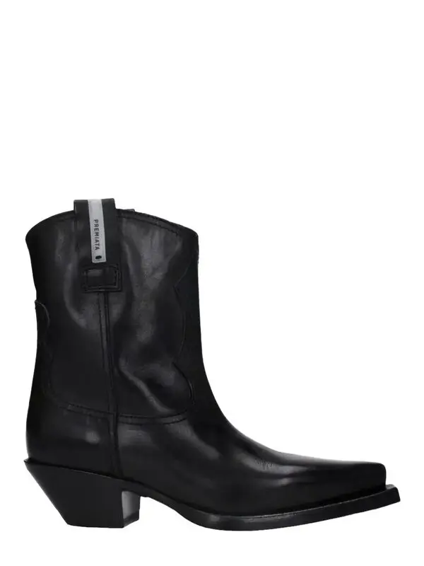 Premiata Leather Ankle Boots - Black