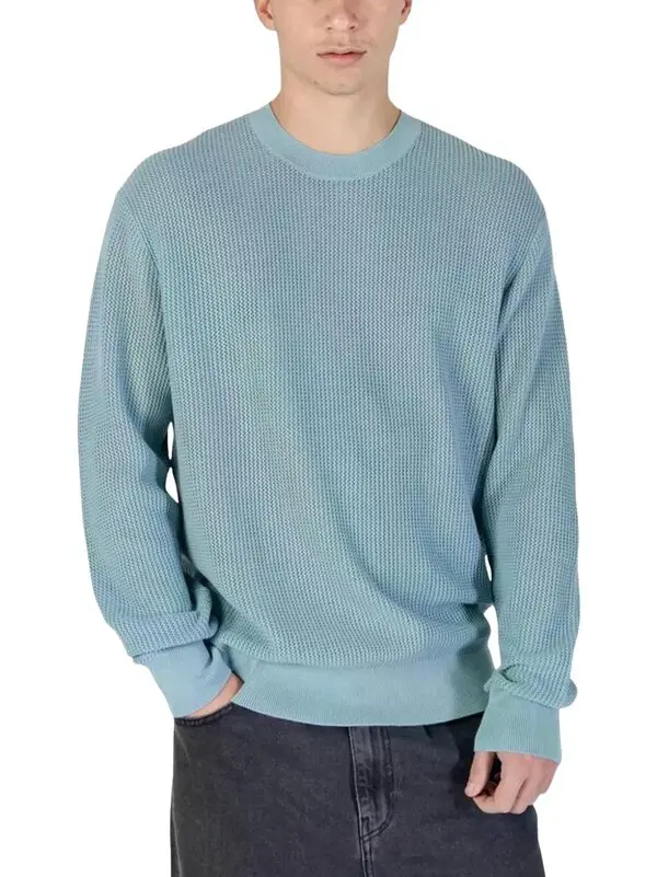 Calvin Klein Waffle-knit Sweater - Blue