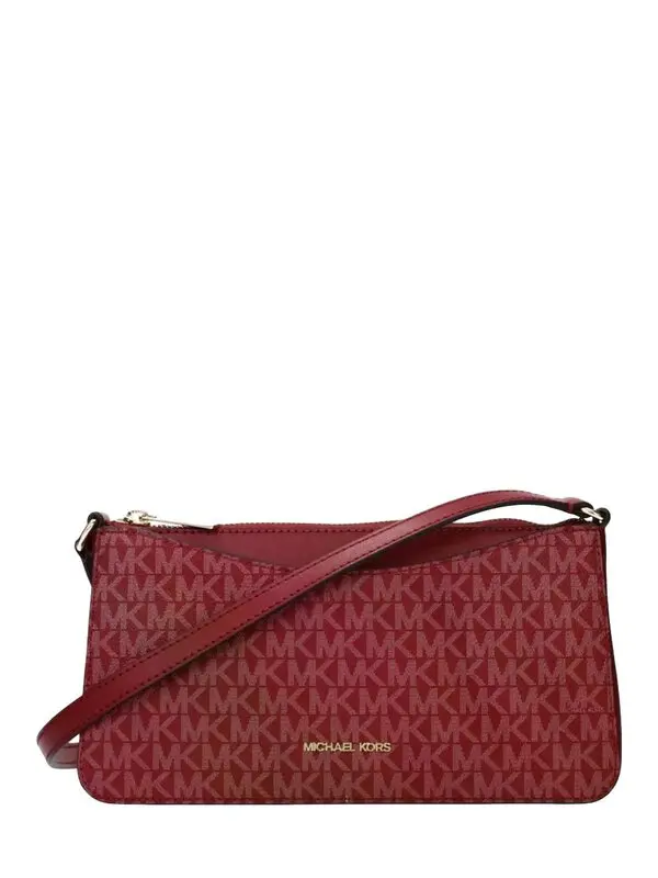 Michael Kors Monogram Pattern Shoulder Bag - Red