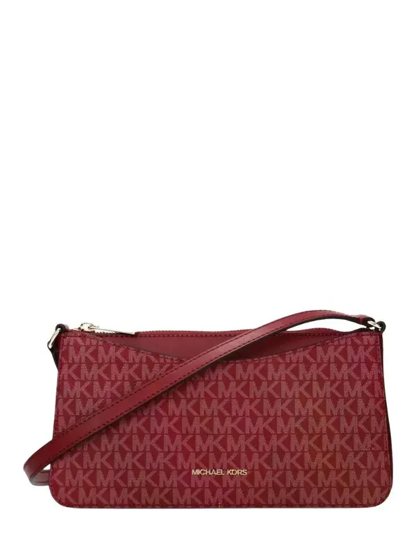 Michael Kors Monogram Pattern Shoulder Bag - Red