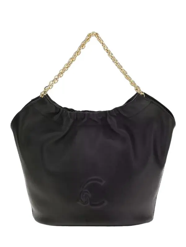 COCCINELLE Embossed Logo Tote - Black