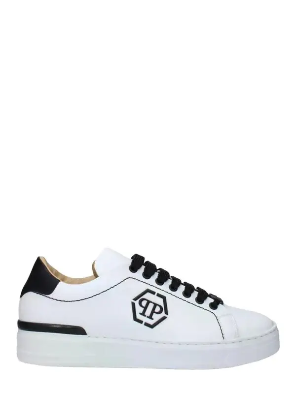 Philipp Plein Logo-patch Lace-up Sneakers - White