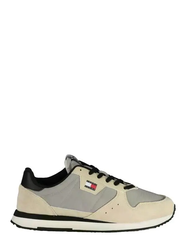 Tommy Hilfiger Panelled Logo-patch Sneakers - Neutrals