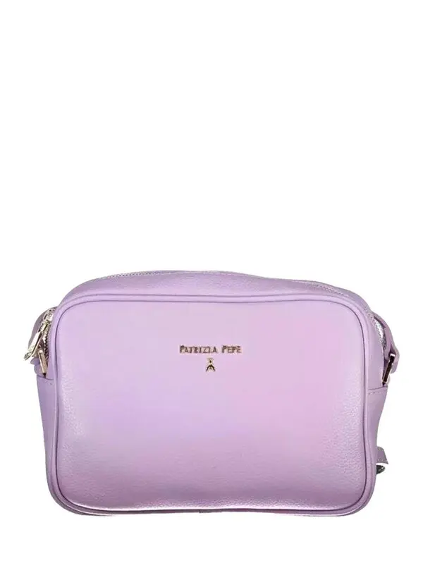 Patrizia Pepe Grained Leather Crossbody Bag - Purple