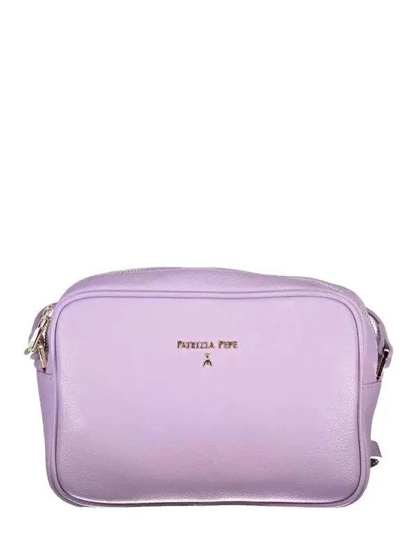 Patrizia Pepe Grained Leather Crossbody Bag - Purple