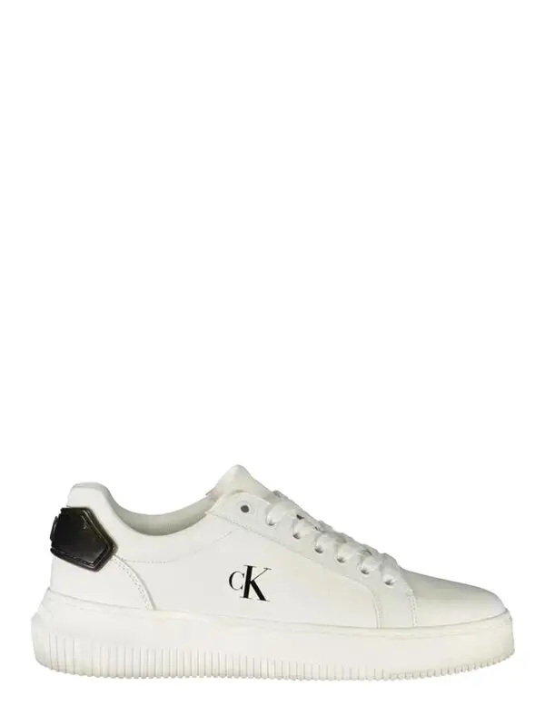 Calvin Klein Leather Sneakers - White