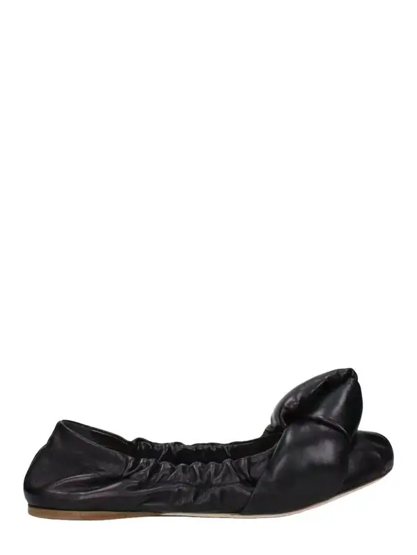 Miu Miu Gathered Bow-detail Ballerina Flats - Black