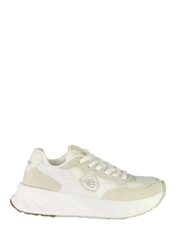 BLAUER. Logo-patch Sneakers - White