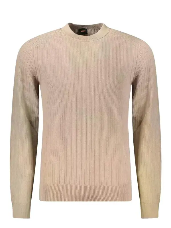 BOSS Ribbed-knit Cotton Sweater - Neutrals