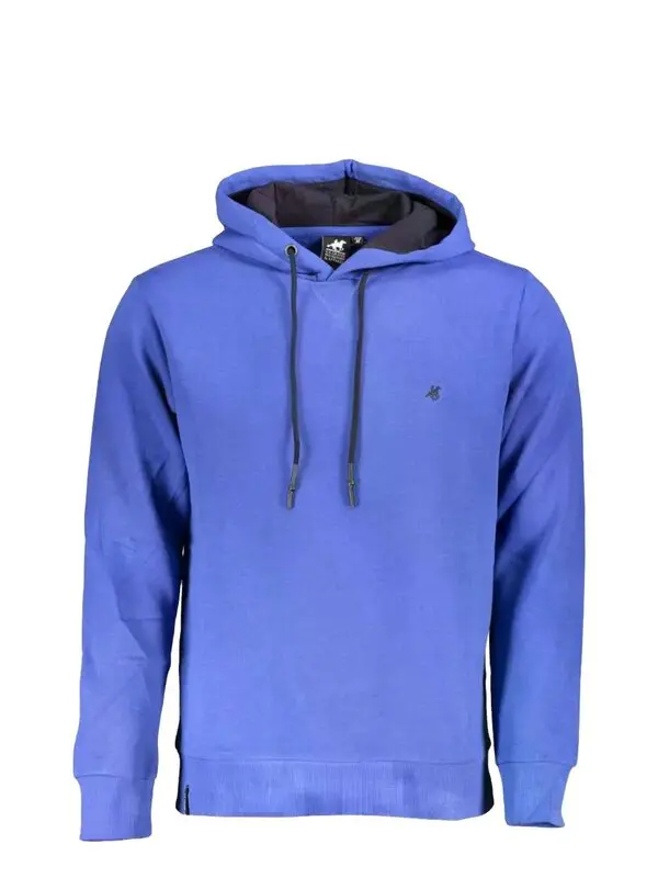 U.S. Grand Embroidered Cotton Hoodie - Blue