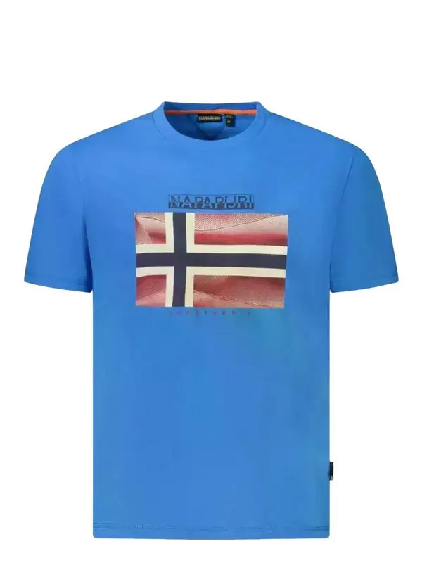 NAPAPIJRI Graphic-print Cotton T-shirt - Blue