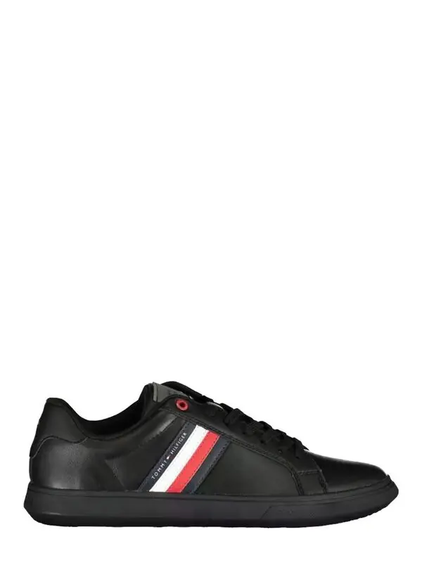 Tommy Hilfiger Side-stripe Lace-up Sneakers - Black