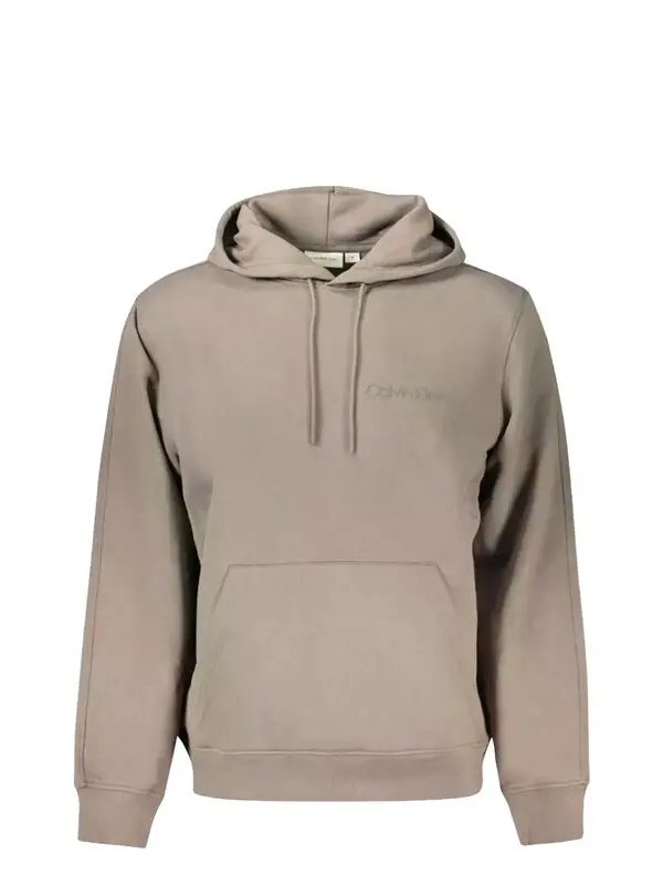 Calvin Klein Logo-embroidered Hoodie - Neutrals