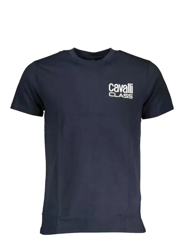 Roberto Cavalli Logo-print Cotton T-shirt - Blue