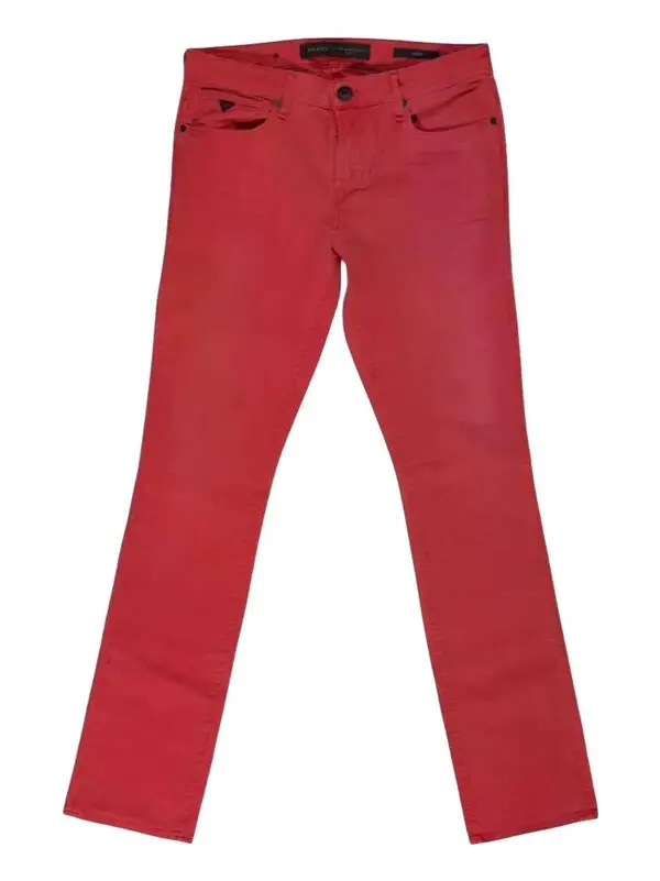 Guess Logo-patch Trousers - Red