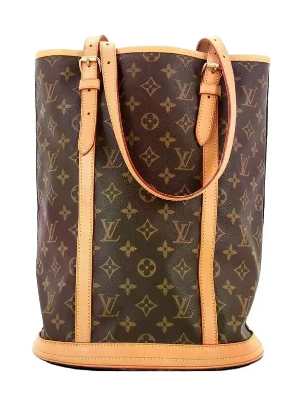 LOUIS VUITTON Monogram Canvas Gm Bucket Bag - Brown