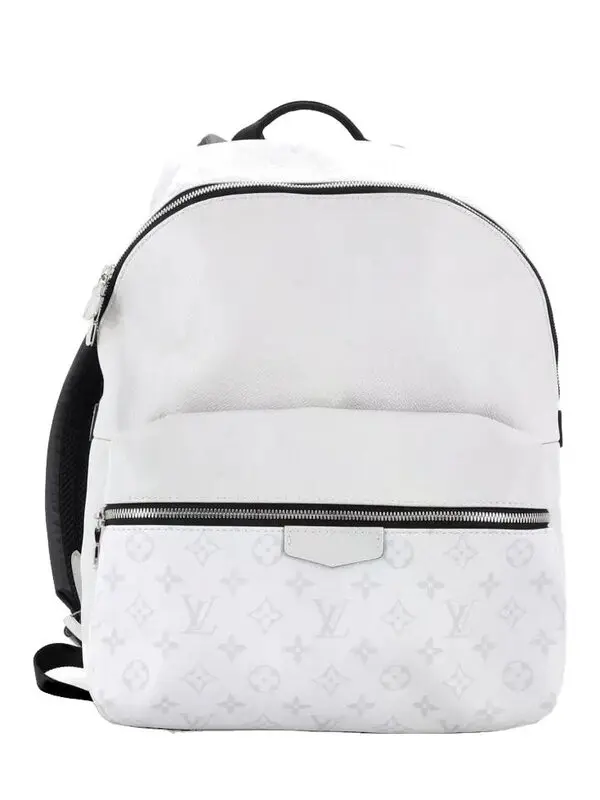 LOUIS VUITTON Discovery Monogram Taigarama Pm Backpack - White