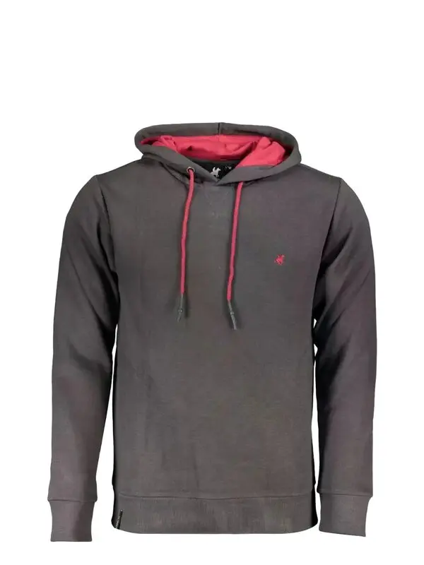 U.S. Grand Embroidered Logo Hoodie - Grey