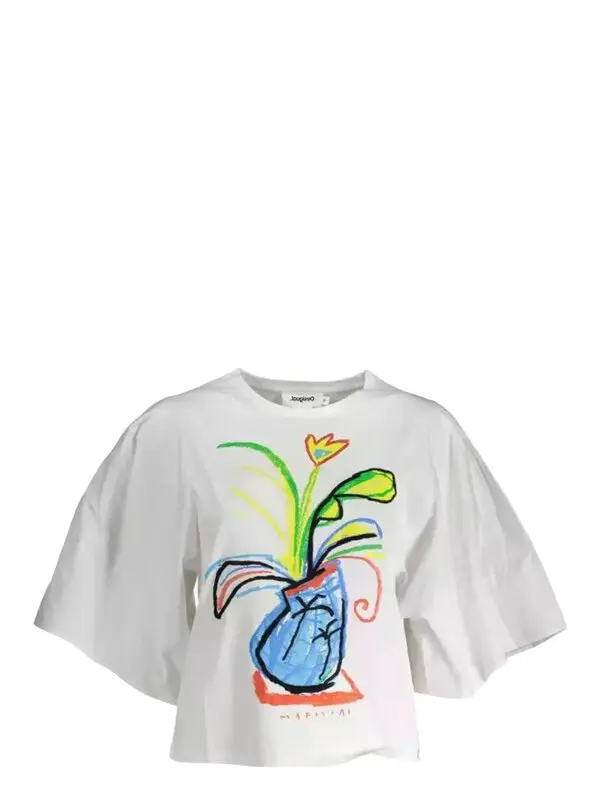 Desigual Floral-print T-shirt - White