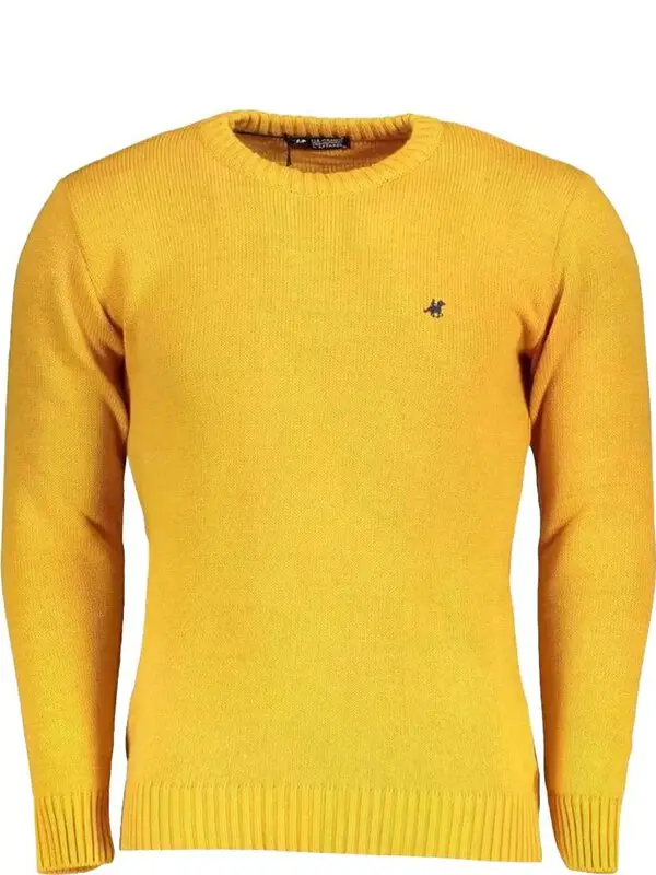 U.S. Grand Logo-embroidered Sweater - Yellow