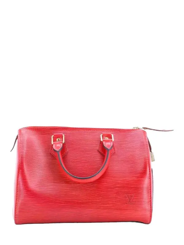 LOUIS VUITTON Speedy Handbag Epi Leather 25 - Red