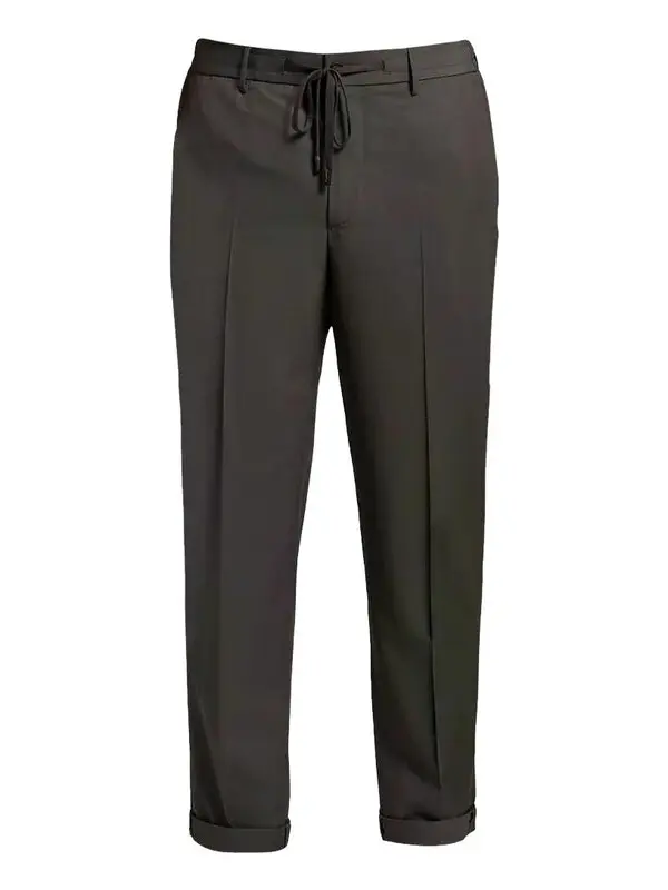Peserico Drawstring Turn-up Trousers - Grey