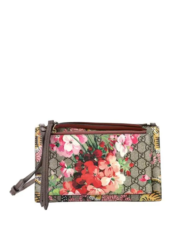 Gucci Blooms And Bengal Print Gg Coated Canvas Small Crossbody Bag - Brown