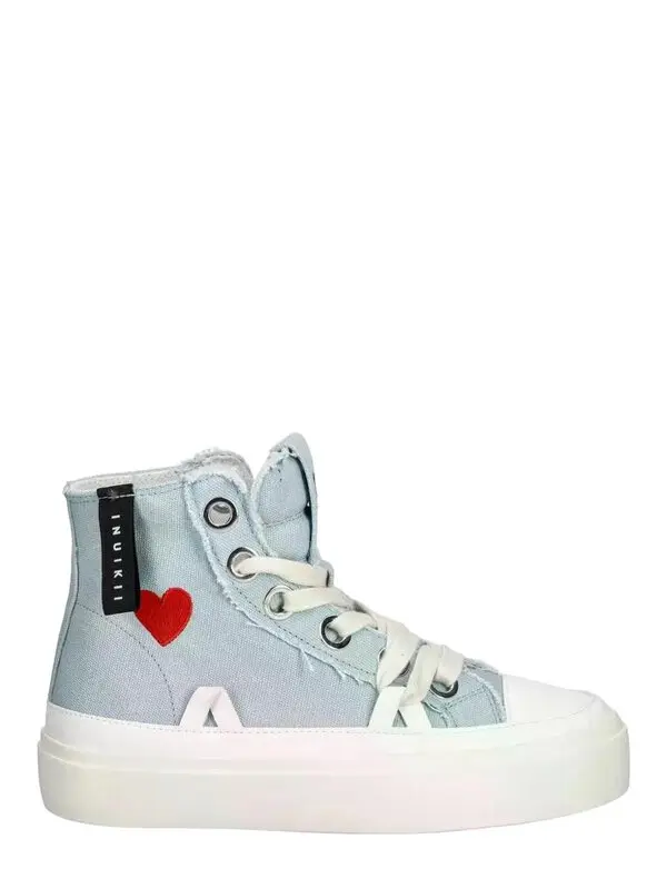 Inuikii Distressed Heart Sneakers - Blue