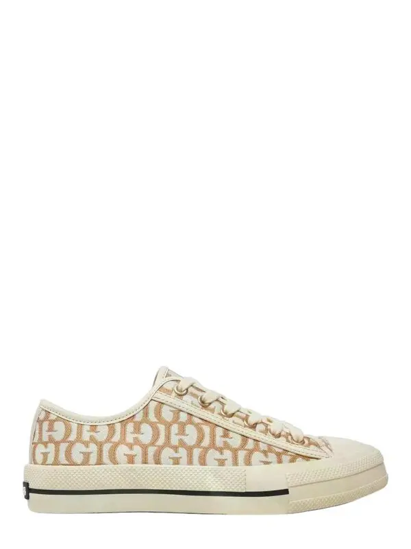 Guess Monogram Lace-up Sneakers - Neutrals